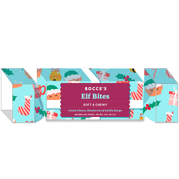Bocce's Dog Holiday Cracker Elf Bites 2 oz – Fella & Fetch