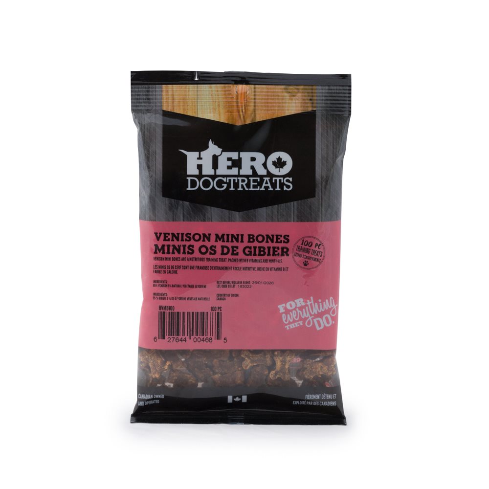 HERO Venison Mini Bones - 2PC – Fella & Fetch