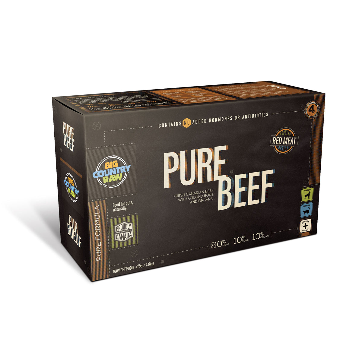 Big Country Raw Pure Beef Carton - 4LB – Fella & Fetch